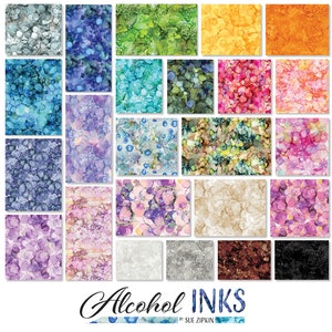 Clothworks Fabrics - ALCOHOL INKS - Quilt Fabric-by-the-1/2 Yard Y4071 ...