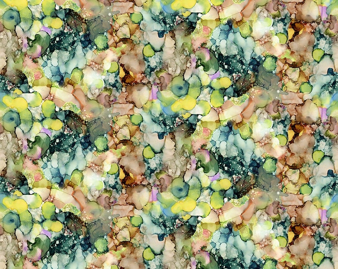 Clothworks Fabrics - BLUE MEADOW - Quilt Fabric-by-the-1/2yard Y3935-22 ...