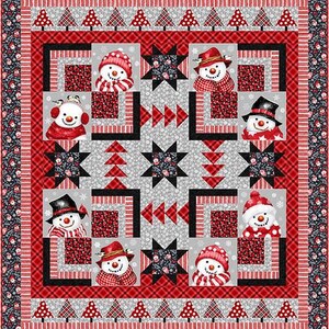 Henry Glass SNOW CREW - Quilt Fabric-by-the-panel Yard by Barbara ...