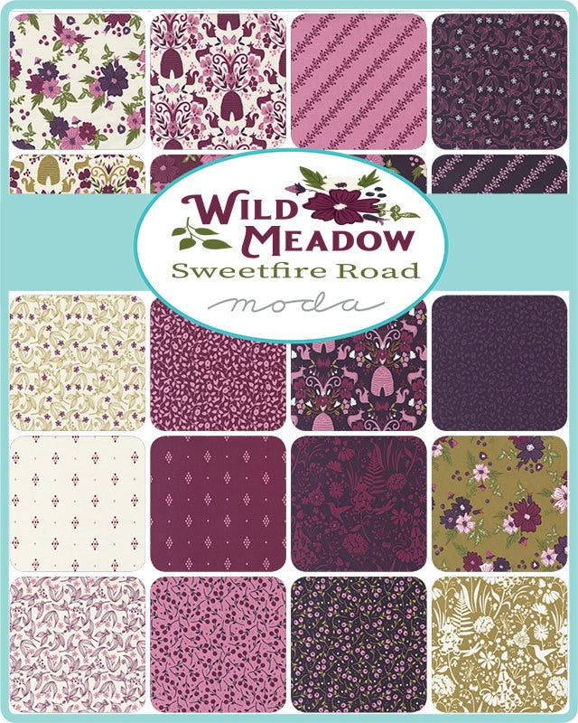 Moda Fabrics - WILD MEADOW - Quilt Fabric-by-the-1/2 Yard by Sweetfire ...