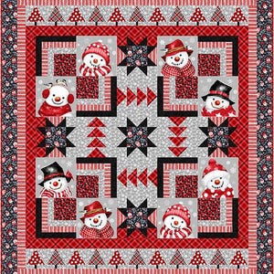 Henry Glass SNOW CREW - Quilt Fabric-by-the-1/2 Yard by Barbara ...