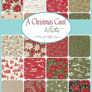 Moda - A CHRISTMAS CAROL Kit - Kit by 3 Sisters KIT44350 60" X 60 ...