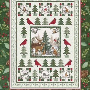Moda WOODLAND WINTER Quilt Fabric-by-the-1/2 Yard by Deb Strain 56097 ...