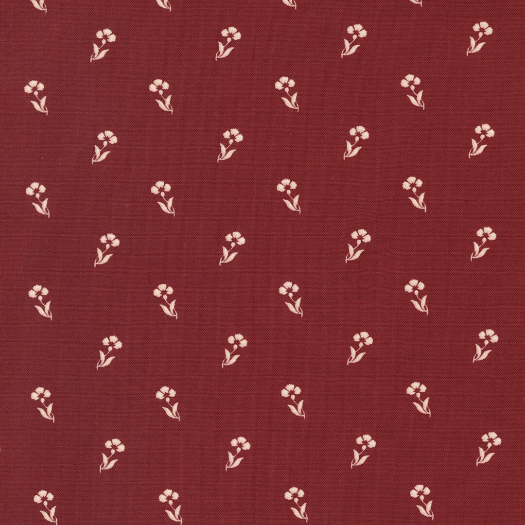 Moda Fabrics-red WHITE Gatherings-quilt Fabric-by-the-1/2 Yard by ...