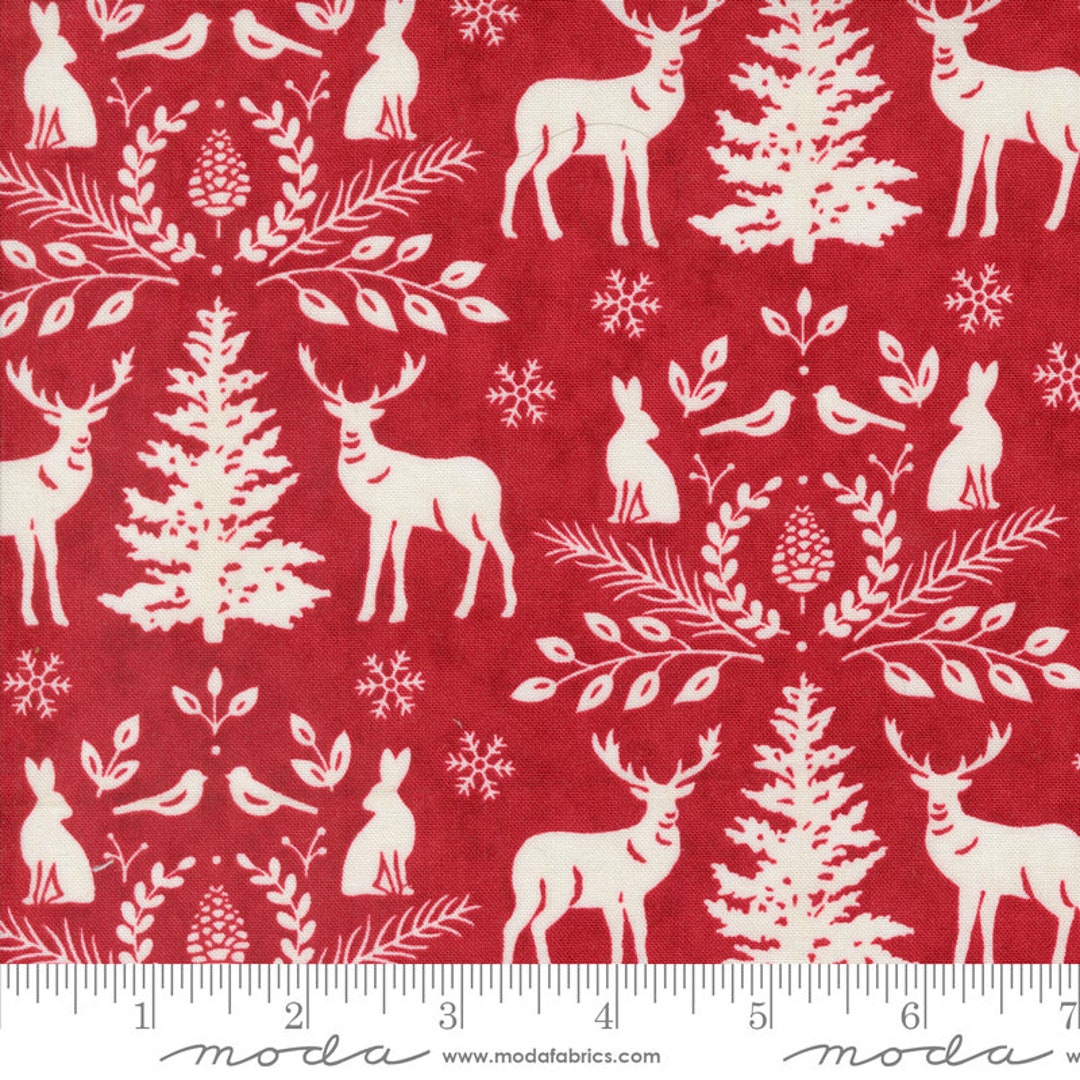 Moda - WOODLAND WINTER - Quilt Fabric-by-the-1/2 Yard by Deb Strain ...