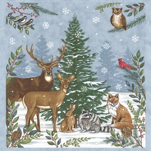 Moda WOODLAND WINTER Quilt Fabric-by-the-1/2 Yard by Deb Strain 56097 ...