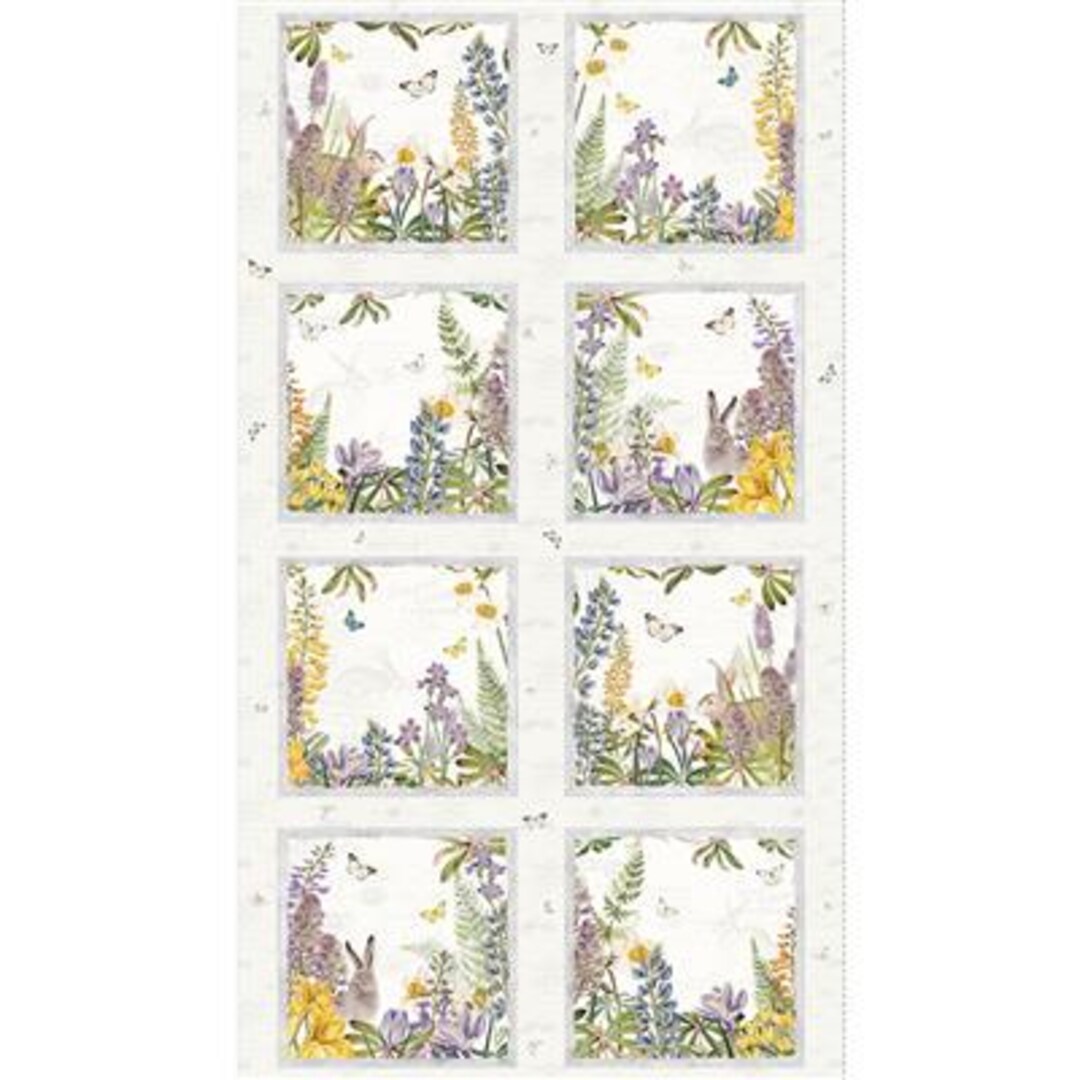 Clothworks - SPRING GARDEN - Fabric-by-the-panel Spring Garden Y4359-2 ...