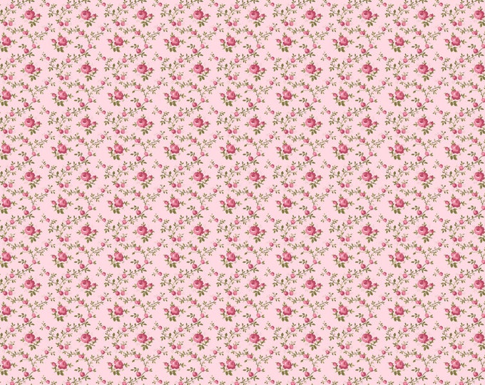 Clothworks FRENCH ROSES Quilt Fabric-by-the-1/2 Yard Y3982-42 Pink ...