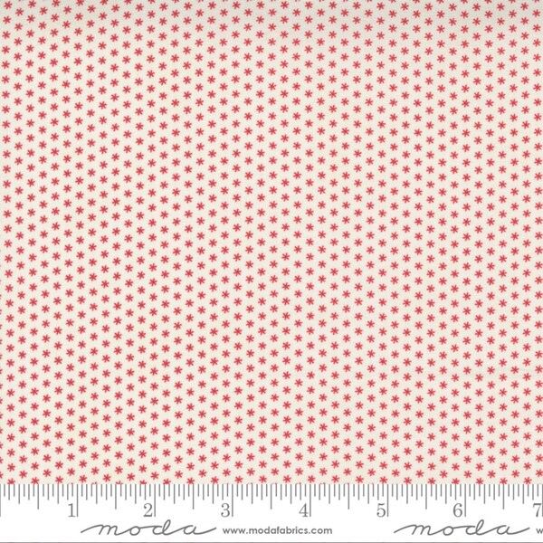 Cranberry and Cream Moda Fabric - Etsy