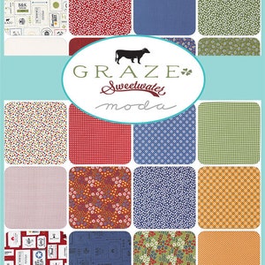 Moda Fabrics - GRAZE - Quilt Fabric-by-the-1/2 Yard by Sweet Water ...