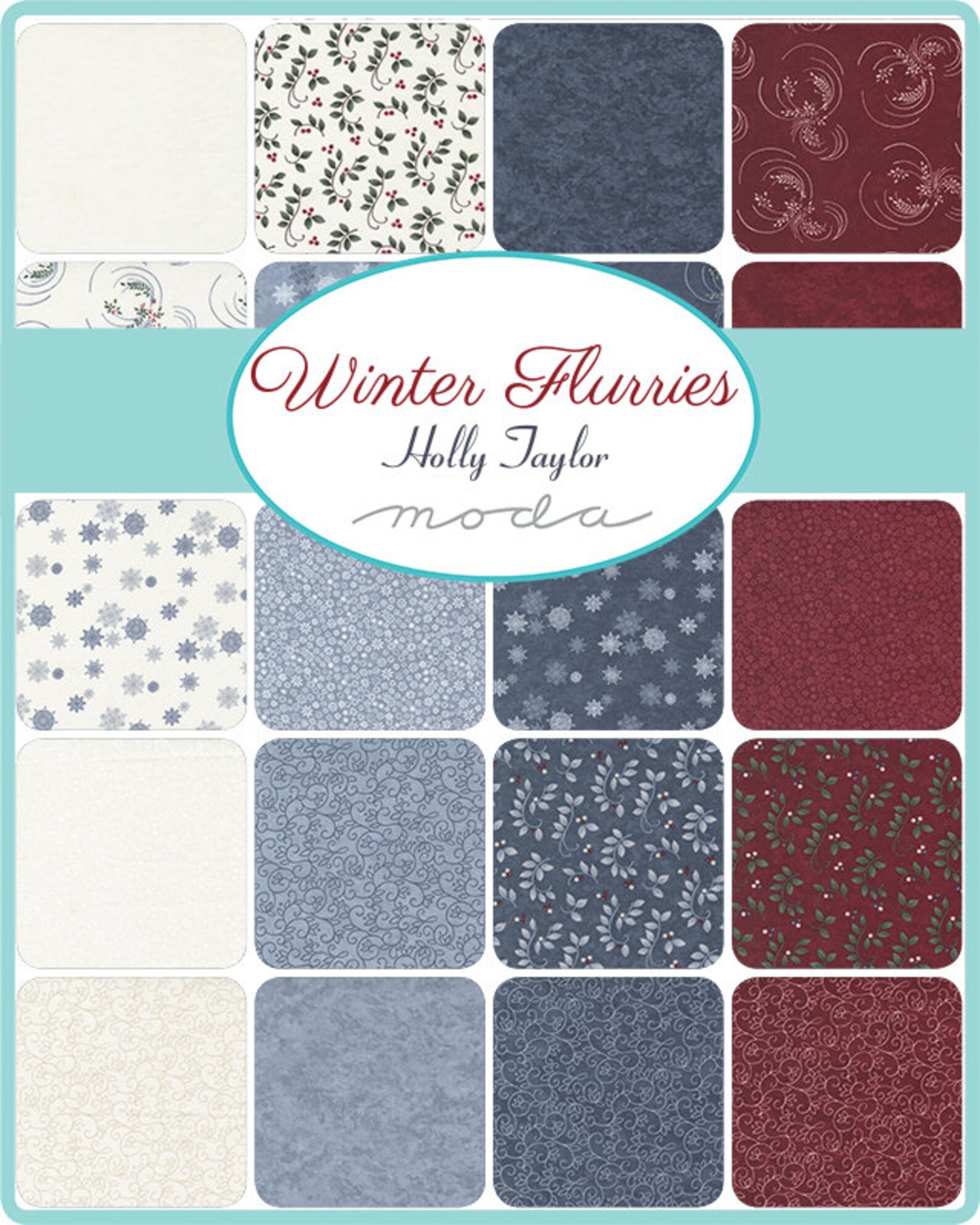 Moda Fabrics WINTER FLURRIES Quilt Fabric-by-the-1/2 Yard - Etsy
