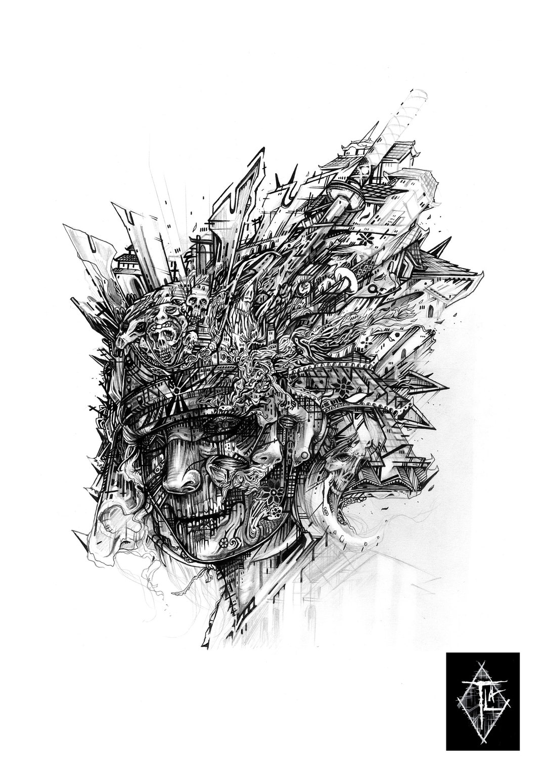 Ronin - Digital - Wall Art - Asian - Zen - Landscape - Samurai - Ninja ...