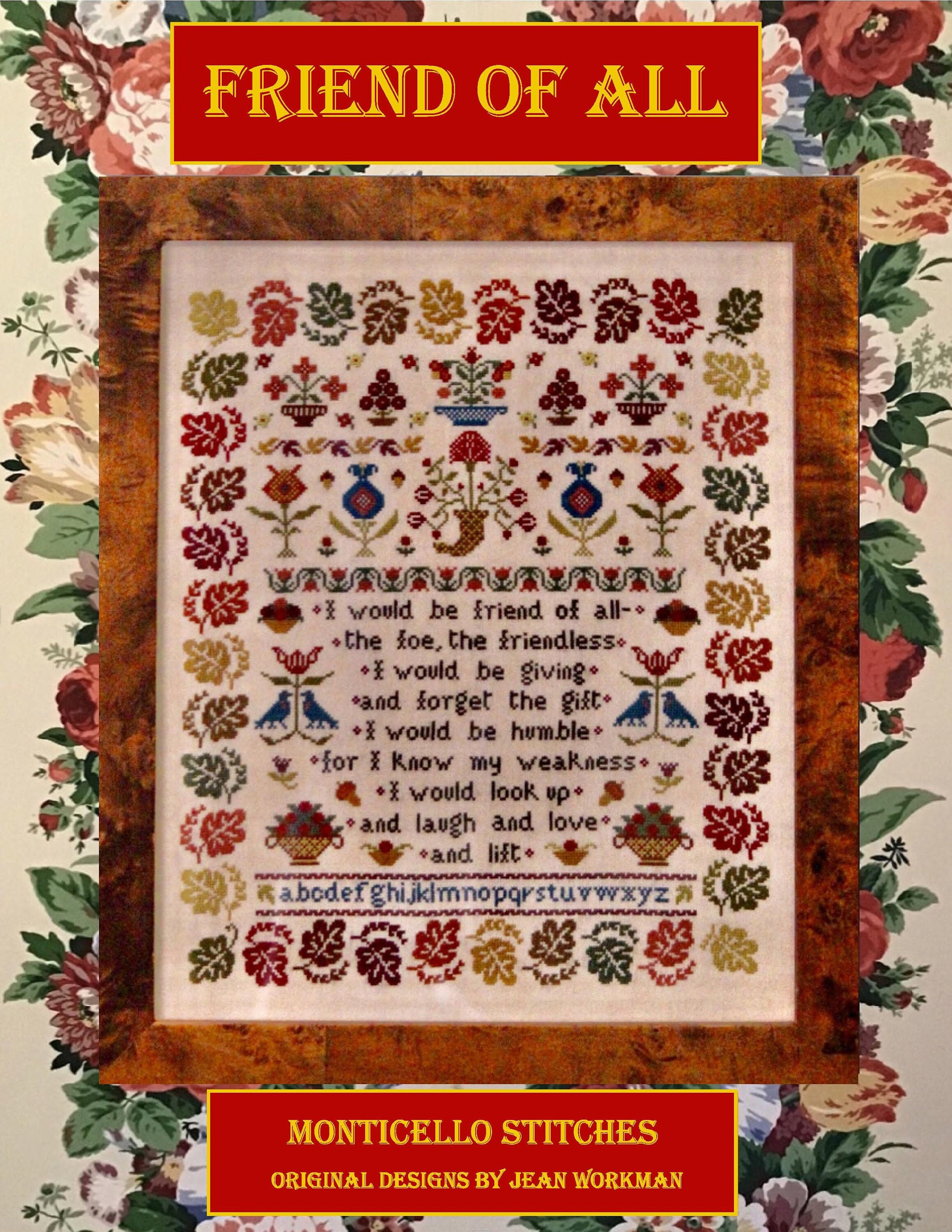 Friend of All Cross Stitch Pattern - Etsy