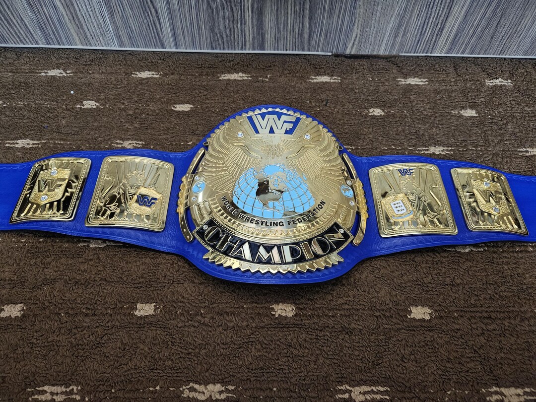 WWF BIG EAGLE Block Logo Wrestling Championship Belt - Etsy