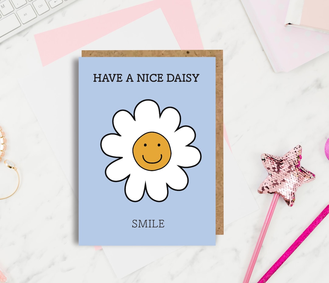 Handmade Smile Greeting Card: Blank Inside - Etsy