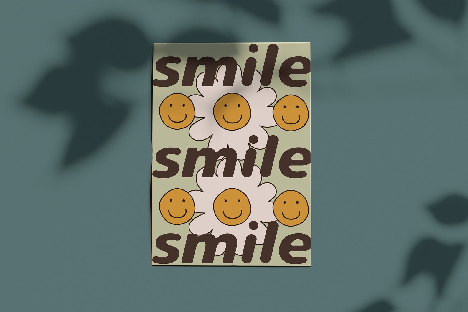 SMILE Greeting Card Bright Greeting Card, Smiley Birthday Card, Smiley ...