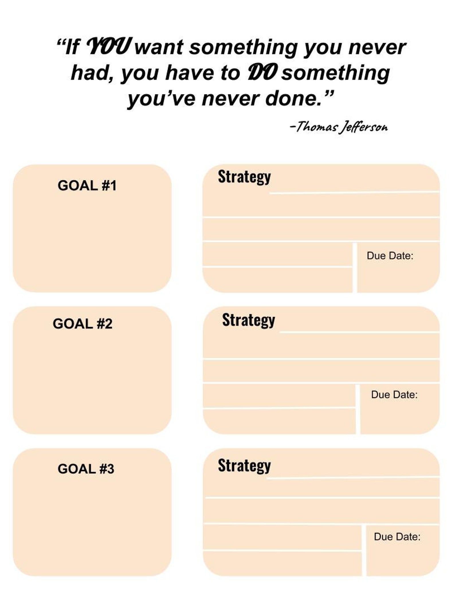 Goal Setting Planner Goal Tracker Planner Goal List goal - Etsy