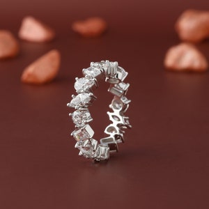 5MM Multi-shape Eternity Band Moissanite Band 14K Solid Gold - Etsy