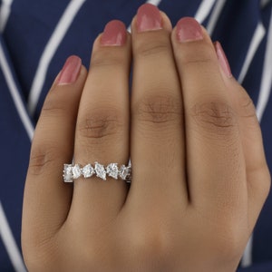 5MM Multi-shape Eternity Band Moissanite Band 14K Solid Gold - Etsy