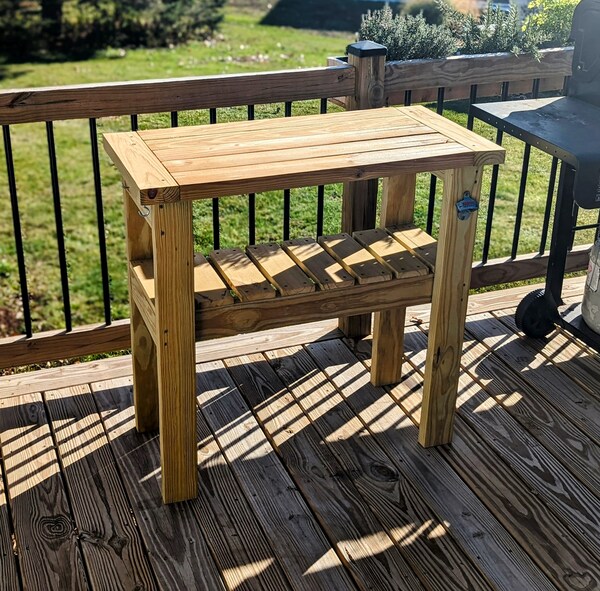 Easy DIY Grill Side Table Woodworking Plans - Etsy Canada