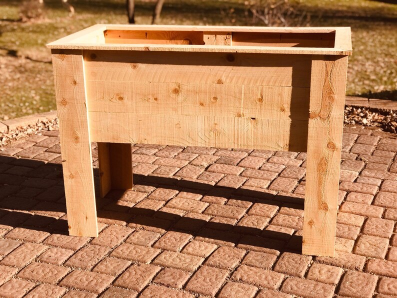 DIY Cedar Planter Box Woodworking Plans - Etsy