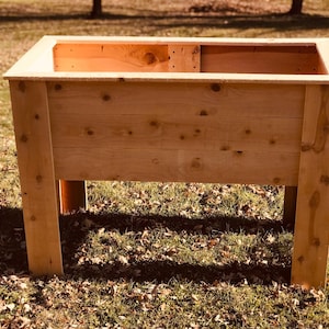DIY Cedar Planter Box Woodworking Plans - Etsy