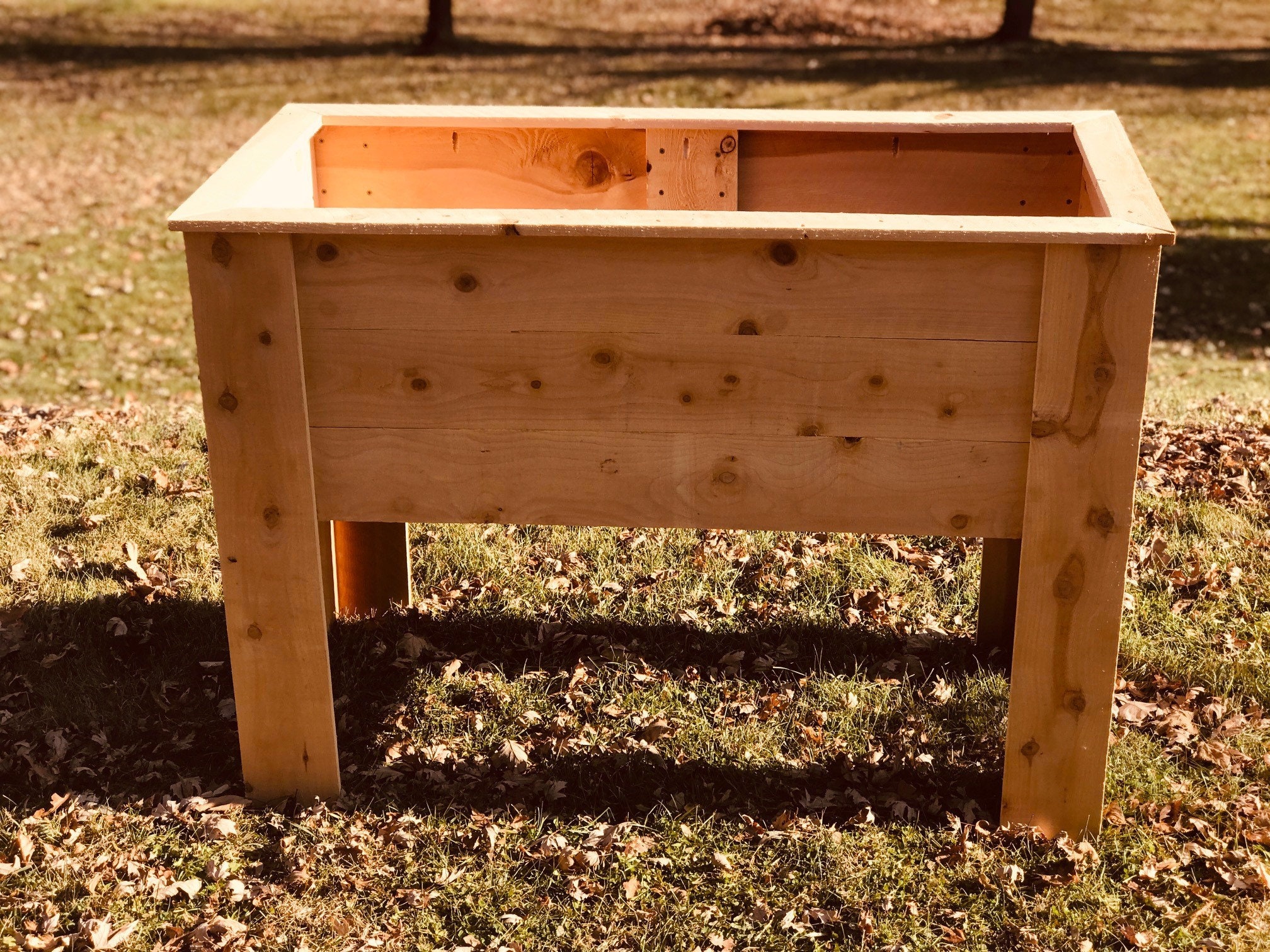 DIY Cedar Planter Box Woodworking Plans - Etsy