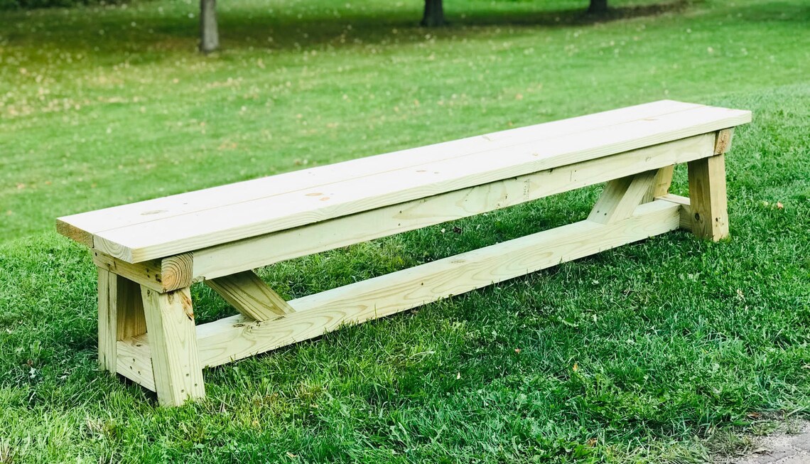 Easy DIY Farmhouse Style Bench Woodworking Plans - Etsy