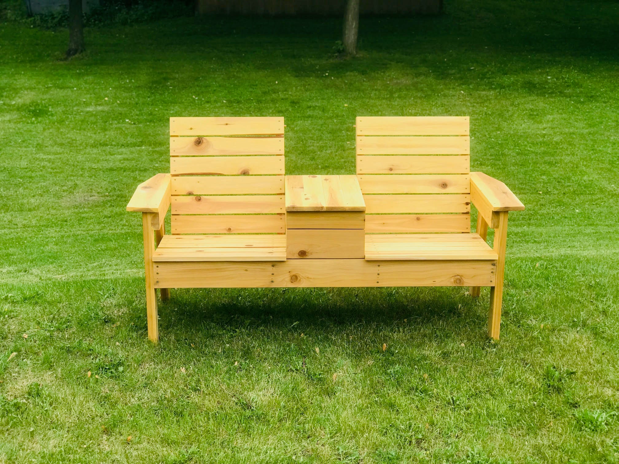 DIY Double Bench With Cooler Storage - Etsy