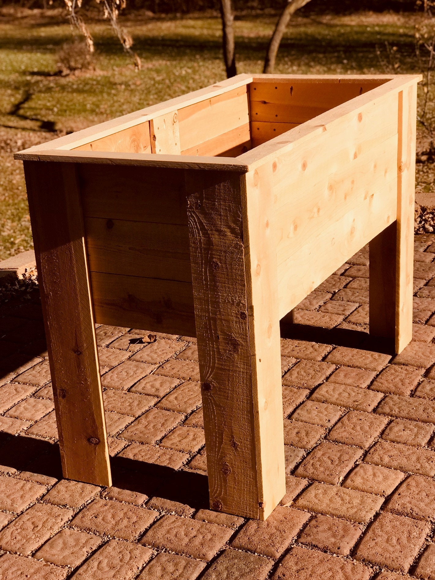 DIY Cedar Planter Box Woodworking Plans - Etsy