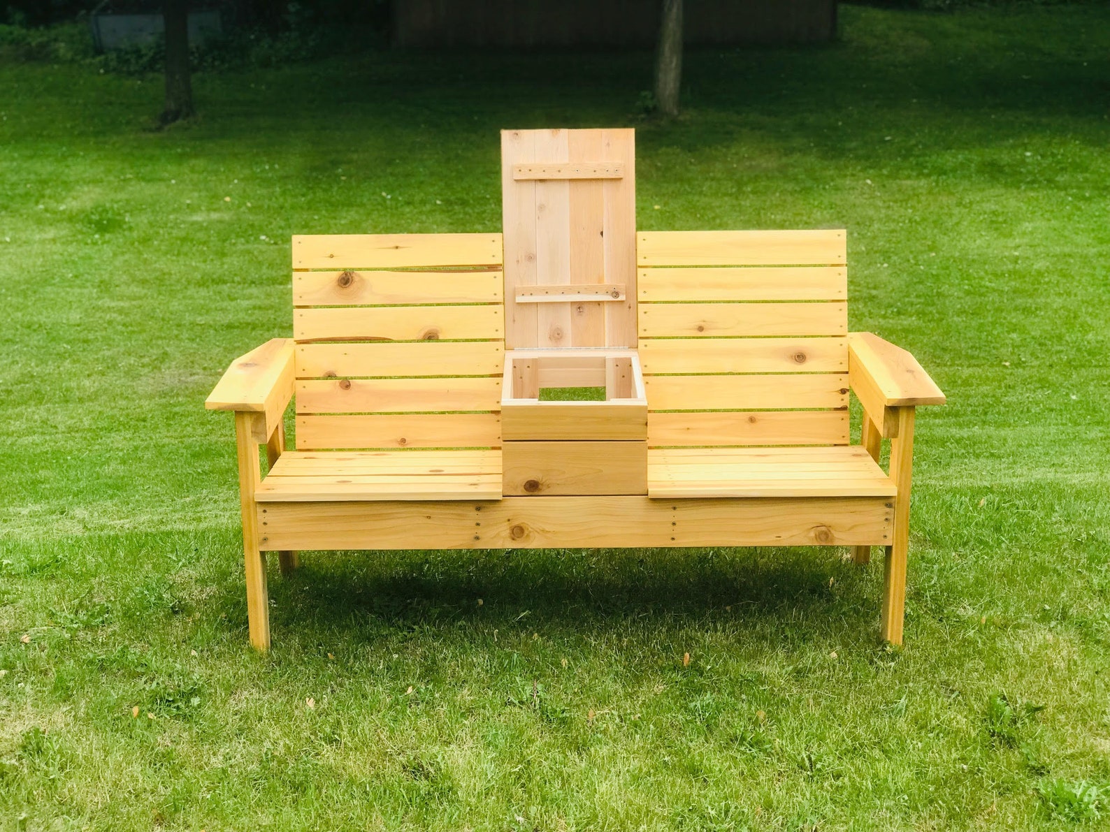 DIY Double Bench With Cooler Storage - Etsy