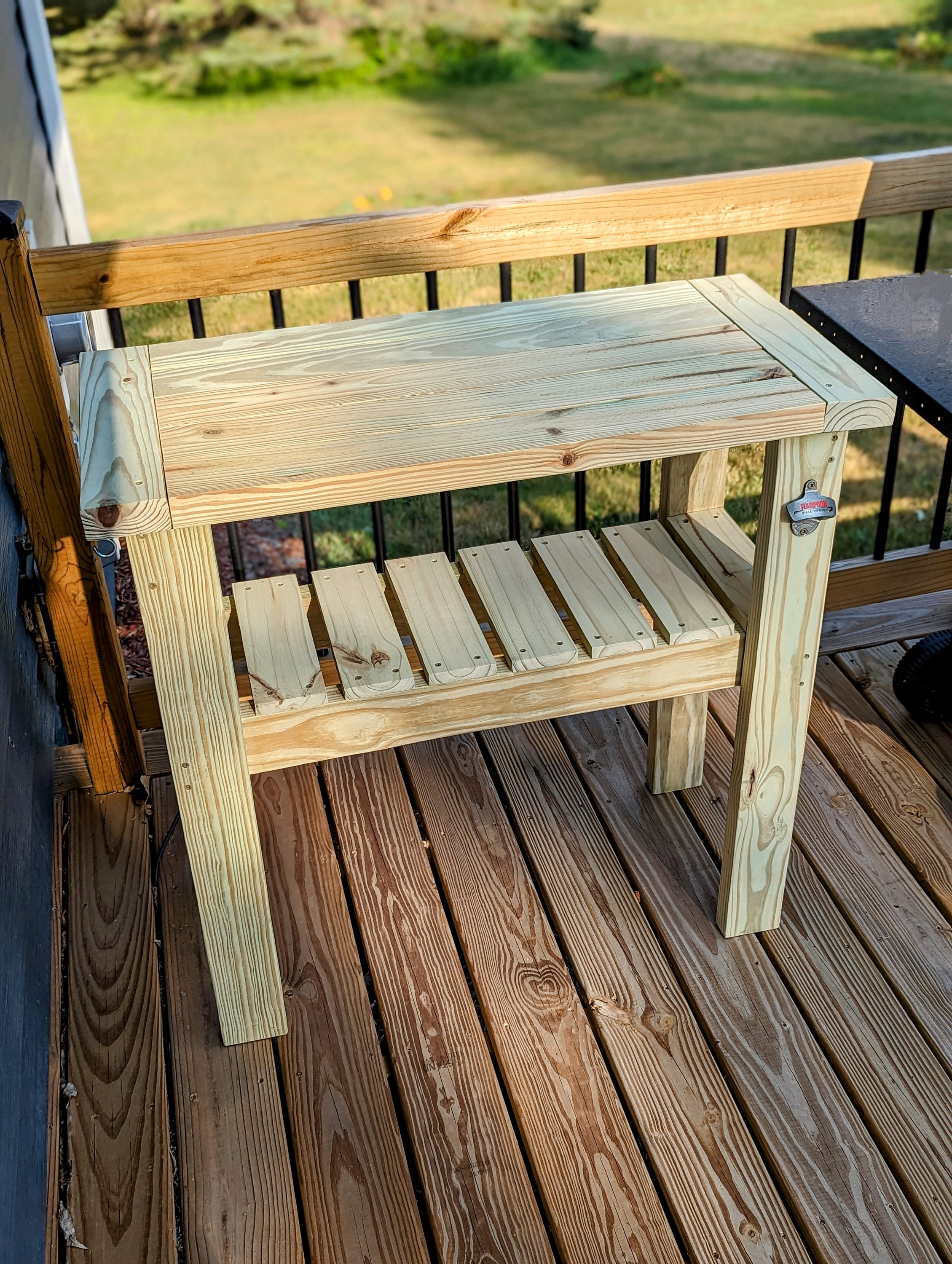 Easy DIY Grill Side Table Woodworking Plans - Etsy