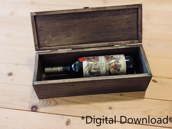 DIY Wine Box Woodworking Plans - Etsy