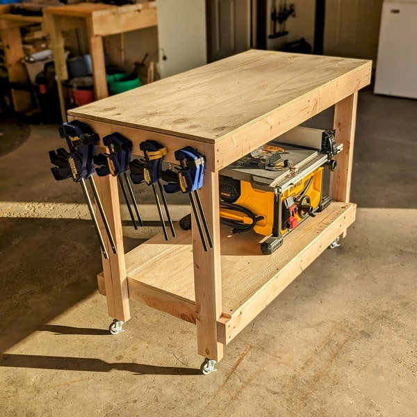 Simple Work Table Plans - Etsy