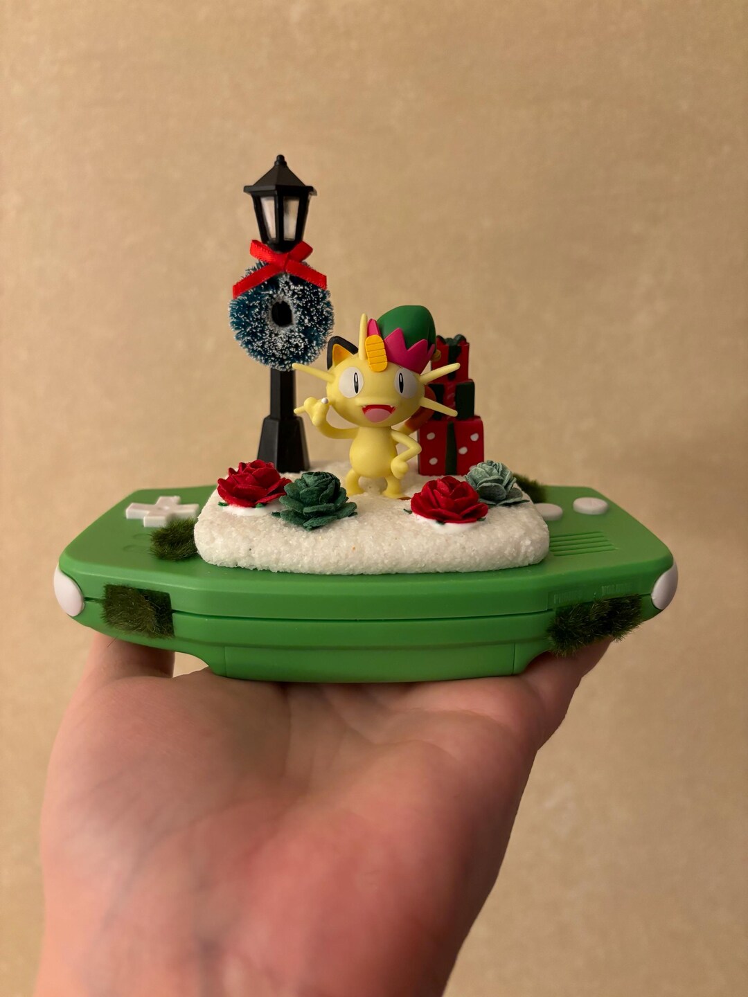 Christmas Meowth Pokémon Garden - Etsy