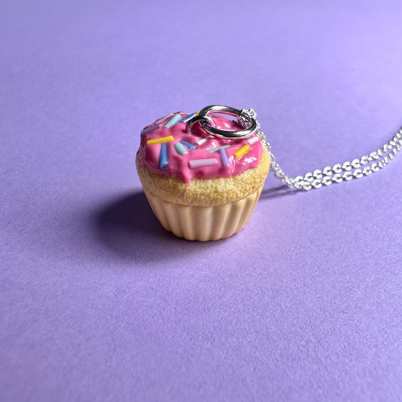 Cupcake Necklace - Etsy
