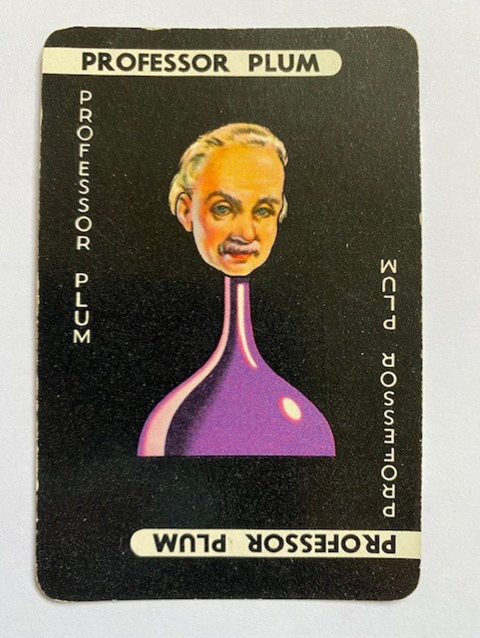 Cluedo 1980's Professor Plum Card | Etsy