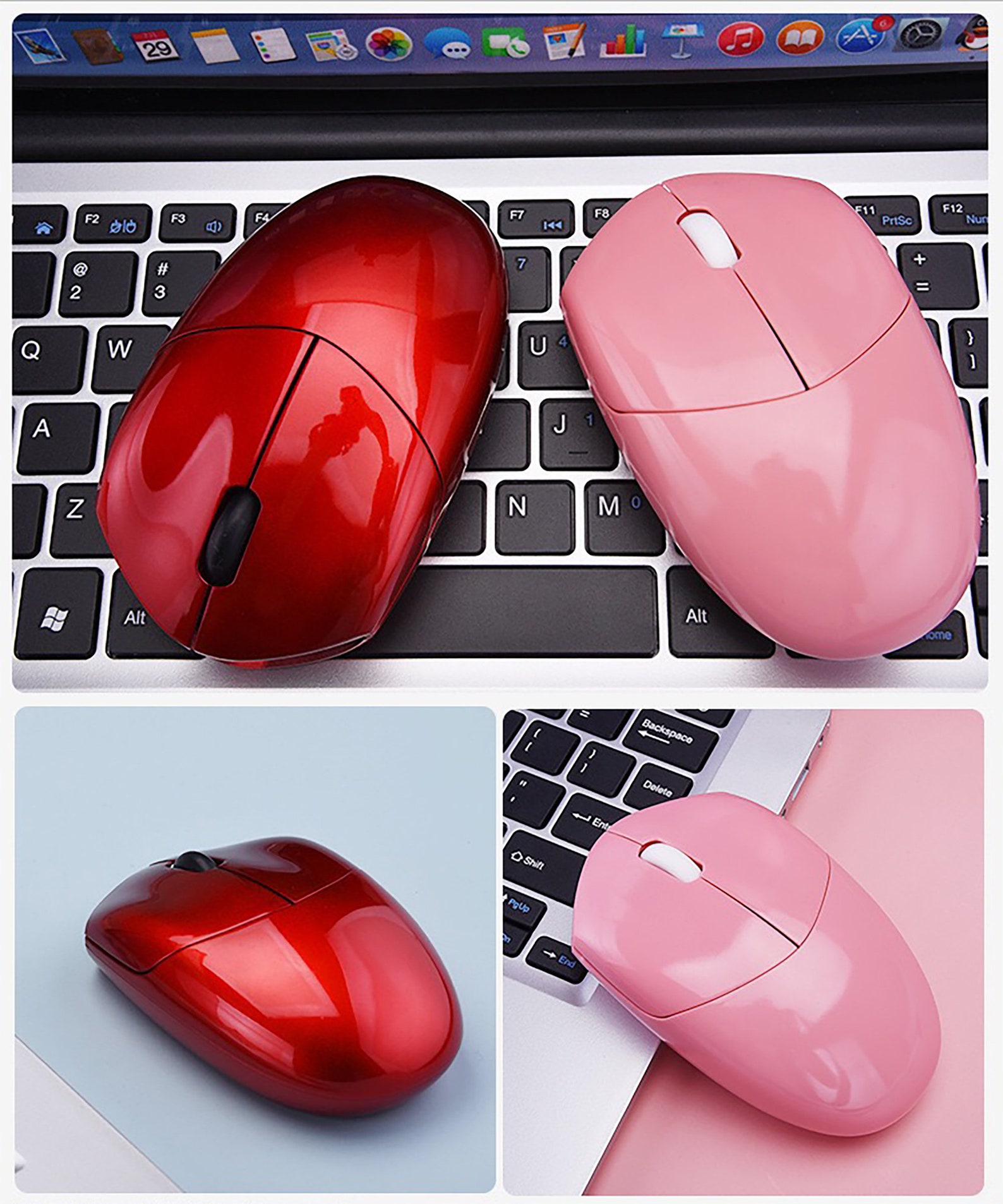 Cute Bluetooth Mouse for Laptop Ipad Kawaii Pink Wireless - Etsy
