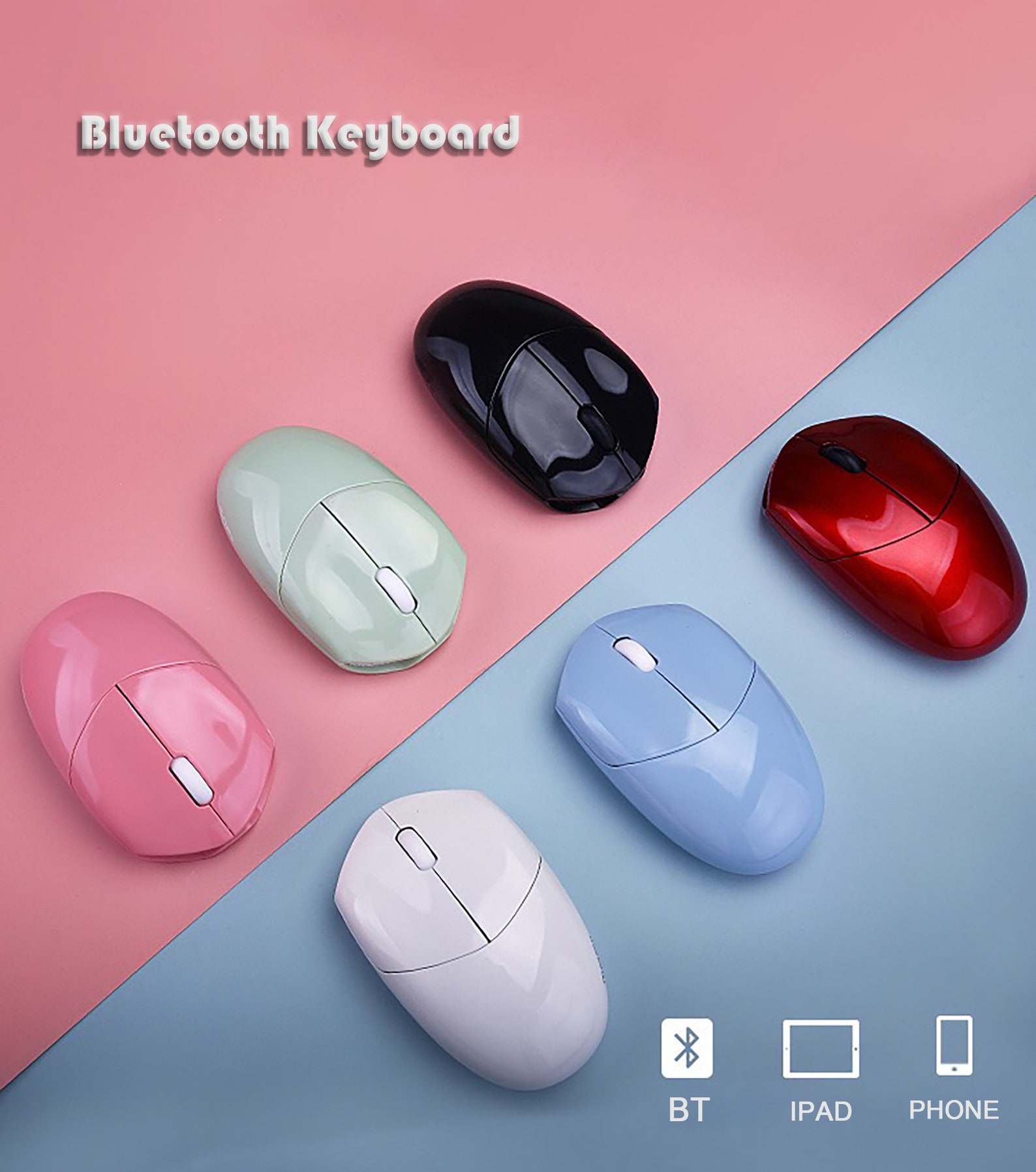 Cute Bluetooth Mouse for Laptop Ipad Kawaii Pink Wireless - Etsy