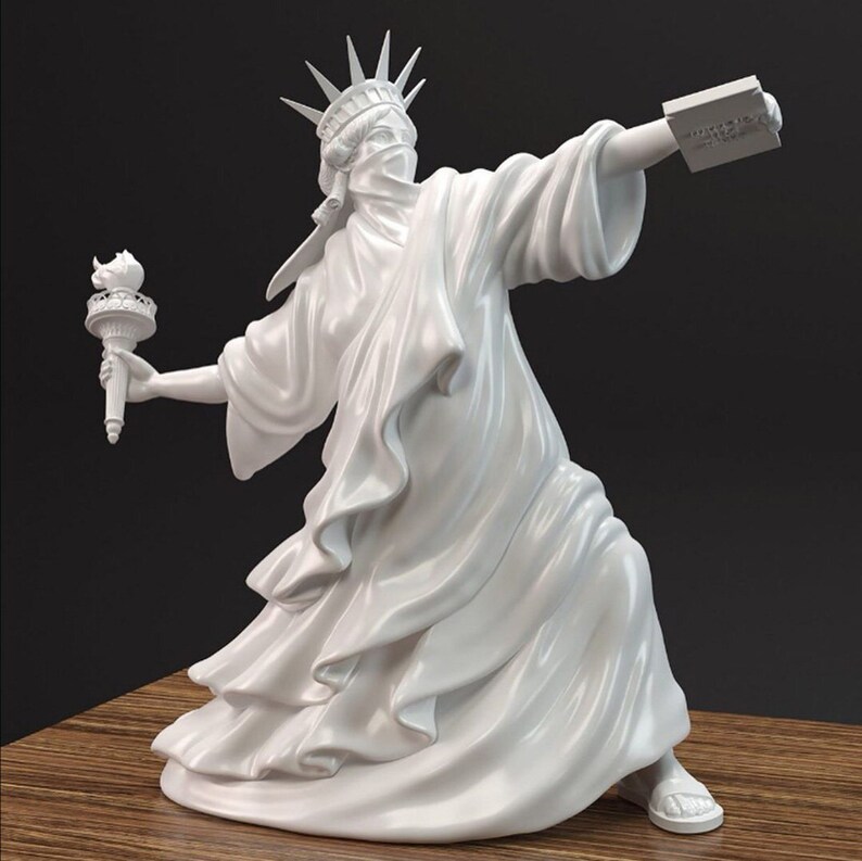 Riot of Liberty Statue of Liberty Modern Art Sculpture | Etsy