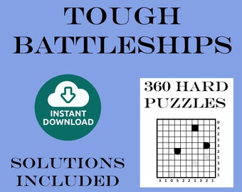 Printable Battleship Puzzles - Etsy