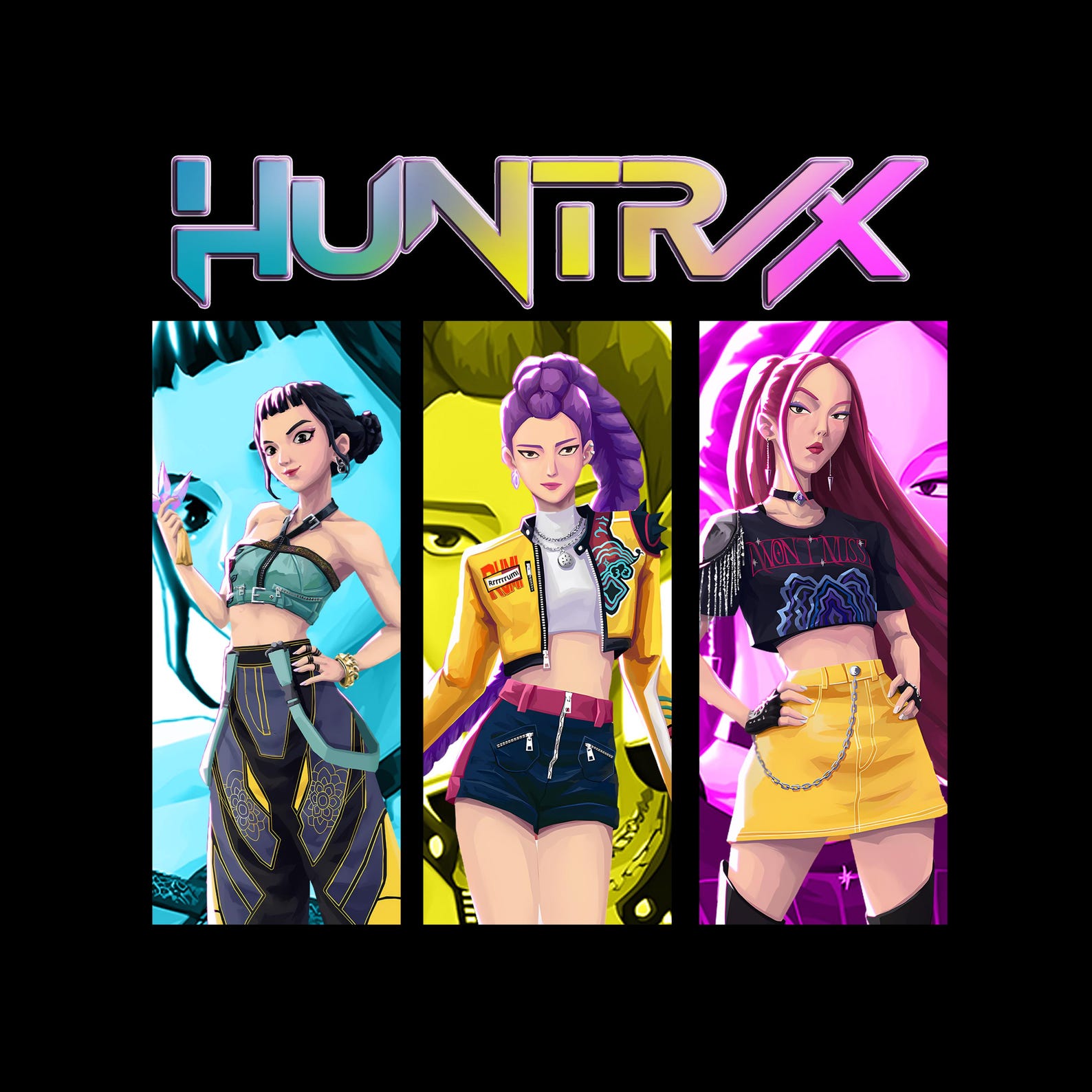 Kpop Demon Hunters PNG SVG, Kpop Idol Group Shirt, Huntrix Png Design ...