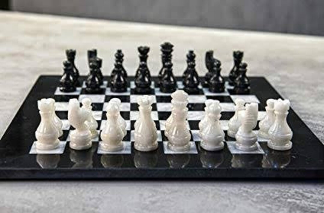 16x16 Inch Marble Chess. Board Games. Home Decor - Etsy
