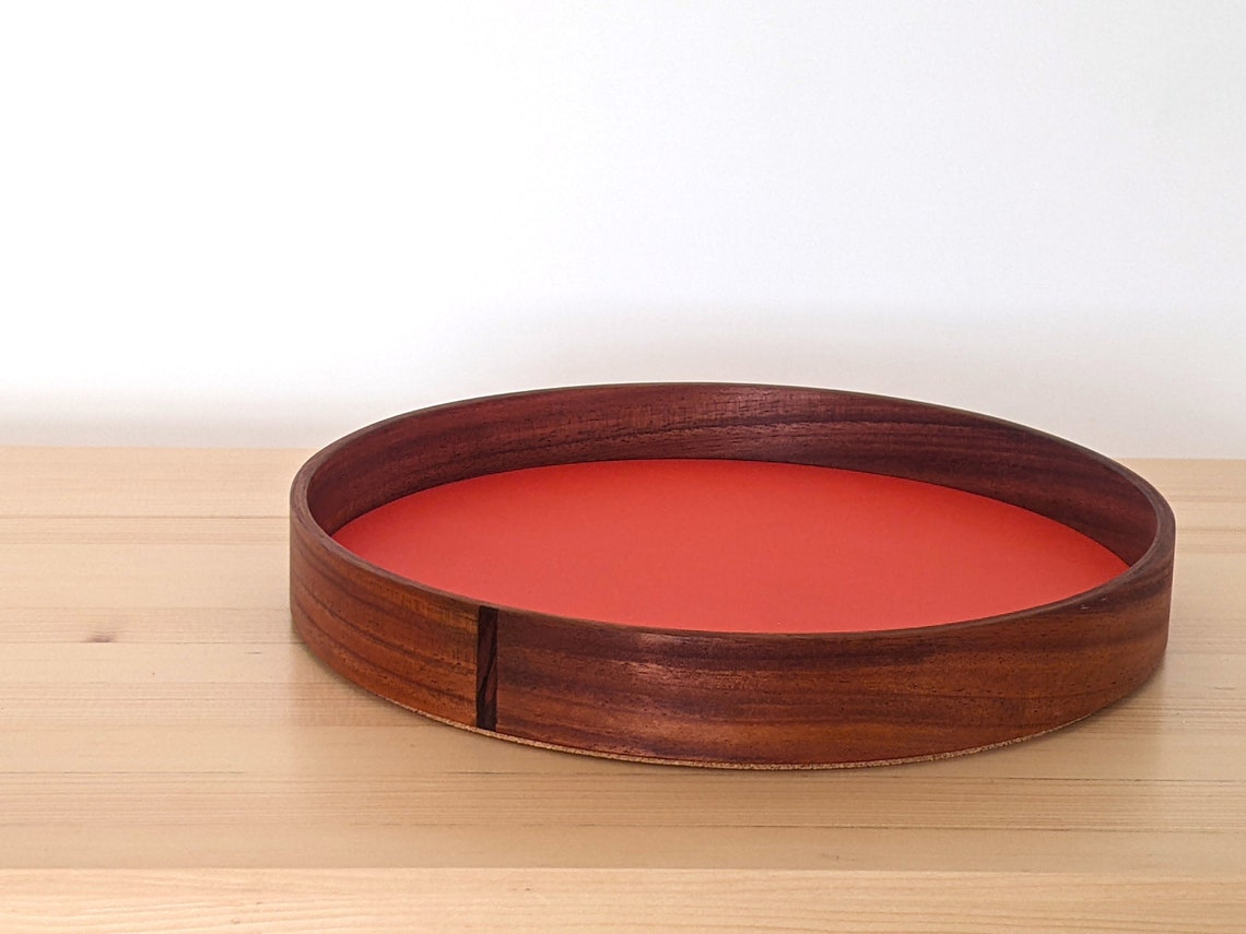 Circular Bentwood/hardwood Serving Tray/platter - Guanacaste - Etsy