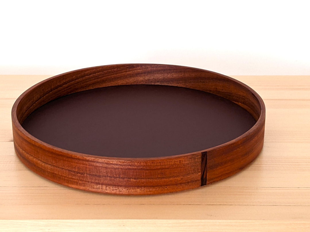 Circular Bentwood/hardwood Serving Tray/platter - Guanacaste - Etsy