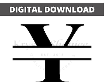 Monogram Letter Y | Etsy