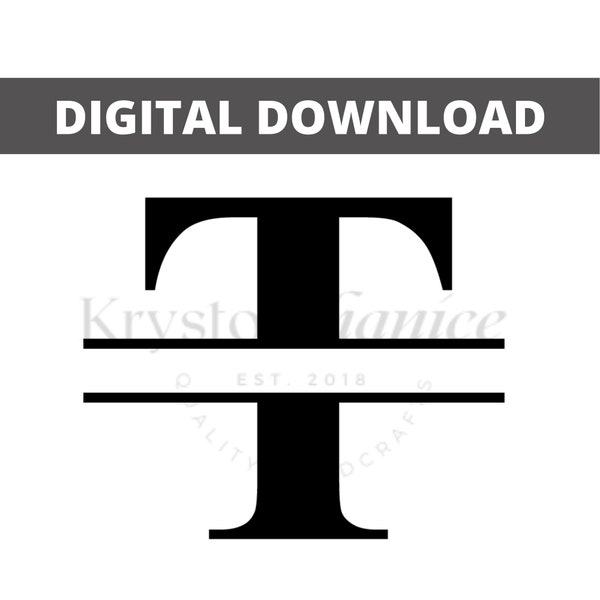 Monogram Letter T - Etsy
