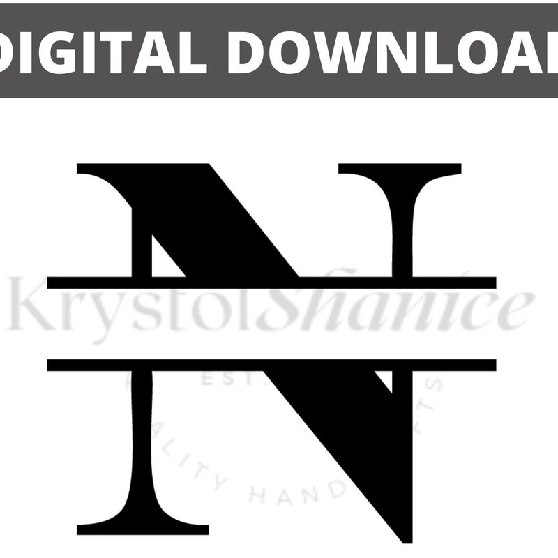 Monogram Letter N - Etsy