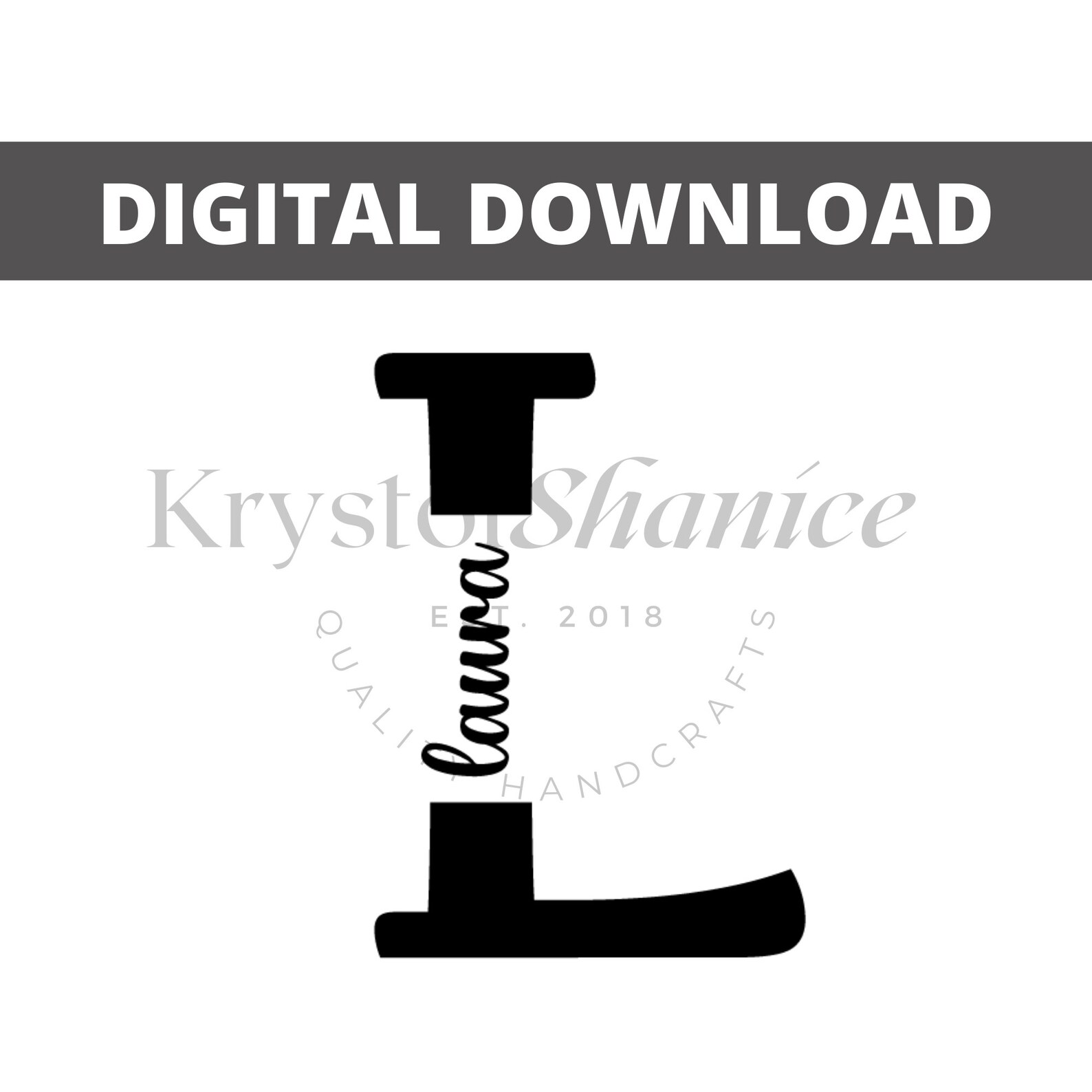 Letter L Cut Out Split Monogram SVG Alphabet Monogram Svg Monogram SVG ...