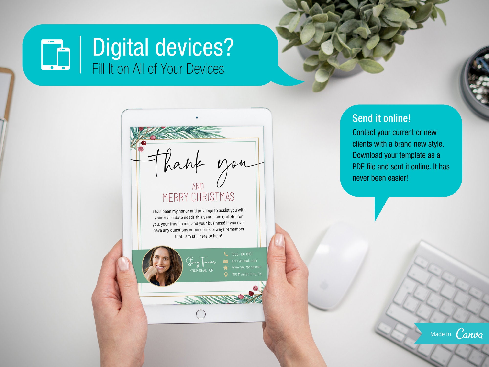 Realtor Christmas Card | Real Estate Marketing | Realtor Marketing ...